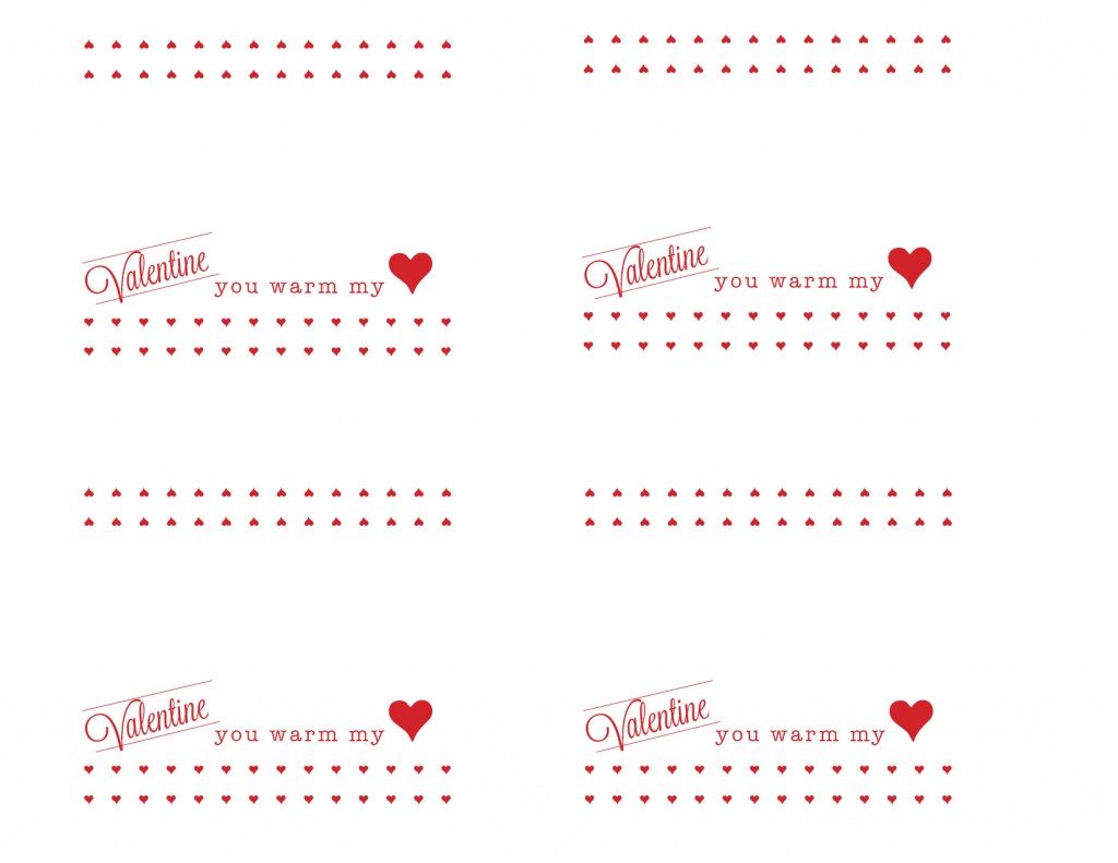 “You Warm My Heart” Valentine