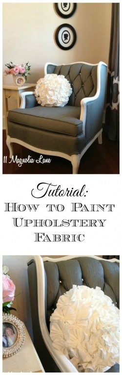 Tutorial: How to Paint Upholstery Fabric and Completely Transform a ...