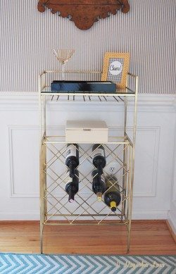 Our Updated Gold Bar Cart