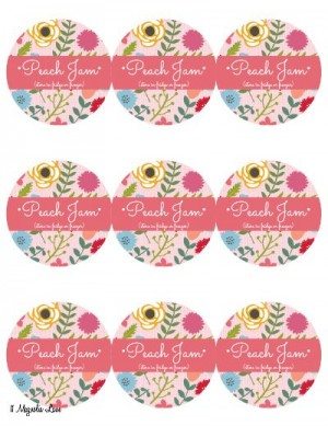 Peach Jam Recipe (& Printable Labels)
