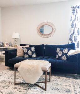 My New Blue + White Home Office