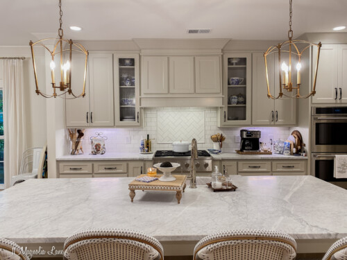 New Lighting and Counter Stools for Our Kitchen Island
