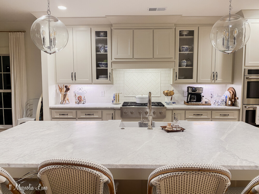 New Lighting and Counter Stools for Our Kitchen Island